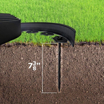 Garden Landscape Edging Kit 10m Edging Border Include 30 Anchoring ...