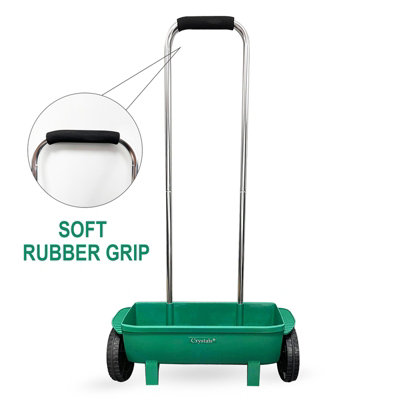 Garden Lawn 12L Soil Seed Salt Grit Fertiliser Spreading Grass Feed ...