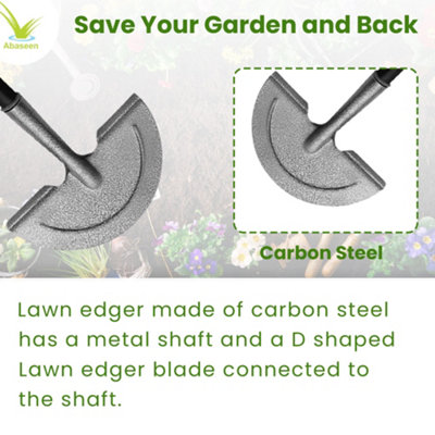 Garden Lawn Edger Half Moon Hand Tool Edger Heavy Duty Landscape Edging