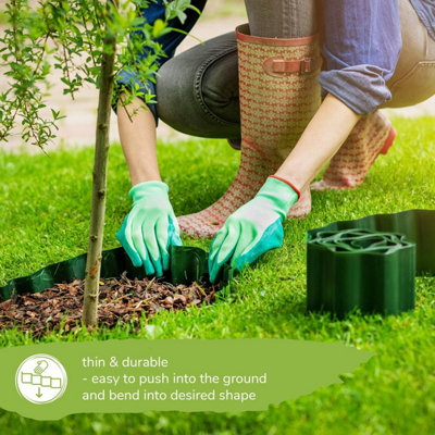 Garden Lawn Edging Border Roll - 9M PVC Edging for Landscaping ...