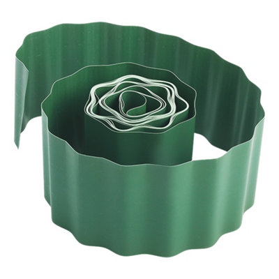 Garden Lawn Edging Fence Roll Garden Borders Wavy Design 9m L