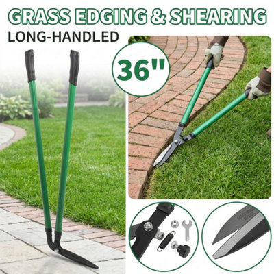 Garden Lawn Edging Shear 93 cm Side Cutting Border Trimming Tool