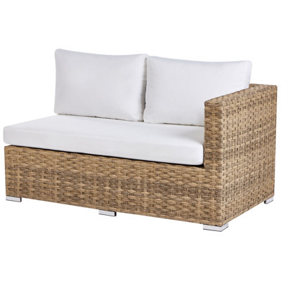 Garden Lounge Set with Table 8 Seater XXL Right Hand Modular PE Rattan ...