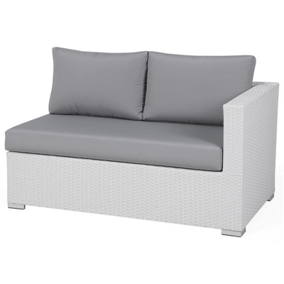 Garden Lounge Set with Table 8 Seater XXL Right Hand Modular PE Rattan ...