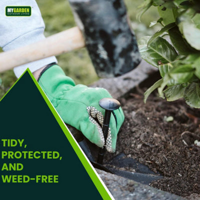 Garden Membrane Pegs for Weed Control 50 Pack Heavy Duty Ground Pegs ...