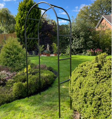 Garden Metal Arch Archway Arbour Entrance for Paths Climbing Rose Support
