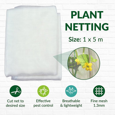 Garden Netting Mesh (1M x 5M) UV Resistant Insect Protection for ...