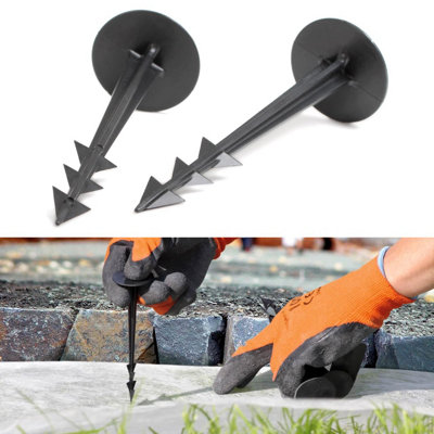 Garden Pegs - Pack of 100 x 5" Ground Pegs for Securing Landscape ...