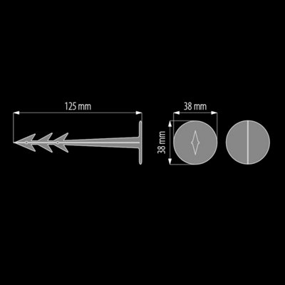 Garden Pegs - Pack of 50 x 5" Ground Pegs for Securing Landscape Fabric ...