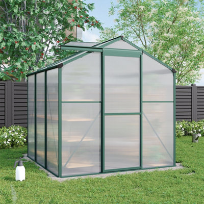 Garden Plants Grow House with Aluminium Frame Large Walk-In Green House ...