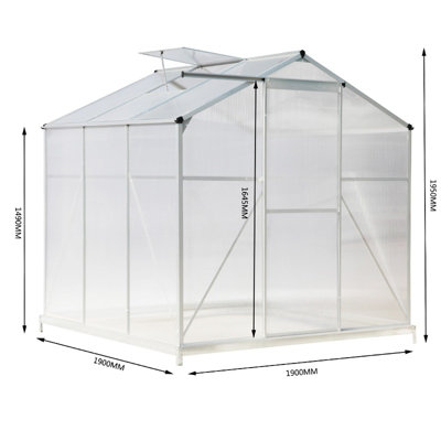 Garden Plants Grow House with Aluminium Frame Large Walk-In Green House ...
