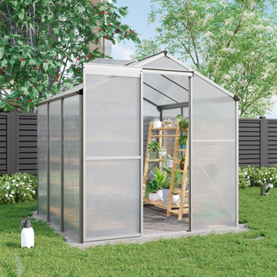 Garden Plants Grow House with Aluminium Frame Large Walk-In Green House ...