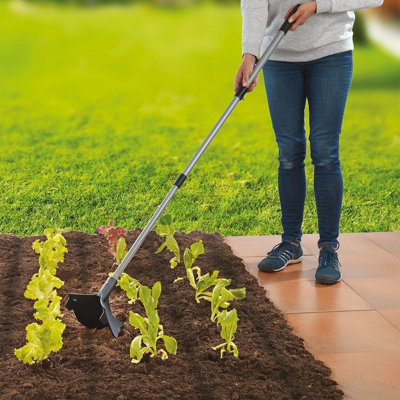 Garden Plough with Telescopic Handle - Lightweight Outdoor Cultivator ...