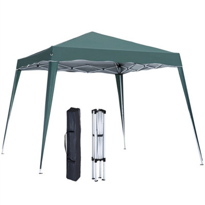 Garden Pop up Gazebo Tent Party Water-resistant 2.5 x 2.5M Green