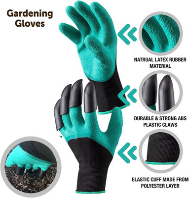 Garden Premium Tool Set 5 Pcs Stainless Steel with Non-slip Rubber Grip ...
