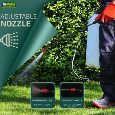 Garden Pressure Sprayer Pump 8 Litre Weed Killer High Pressure Long ...