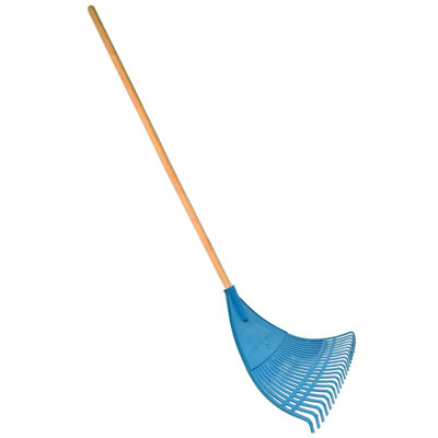 Garden Rake, 20-Tin Durable Plastic Rake for Gardening, 45 cm / 17.7 ...