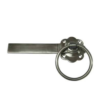 Garden Ring Gate Latch Stainless Steel 6" (Twisted Handle Door Catch ...