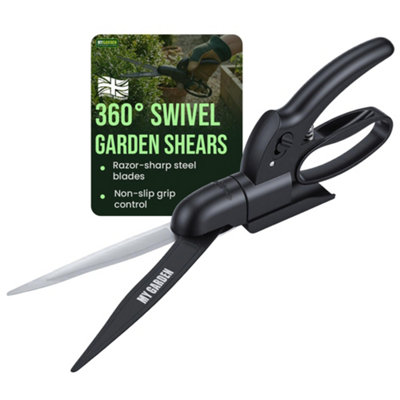 Garden Shear One Handed Grass Shear 360 Degree Swivel Action Lawn ...