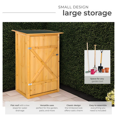 Garden Shed Taman - flat roof, impregnated softwood, Bitumen roofing ...