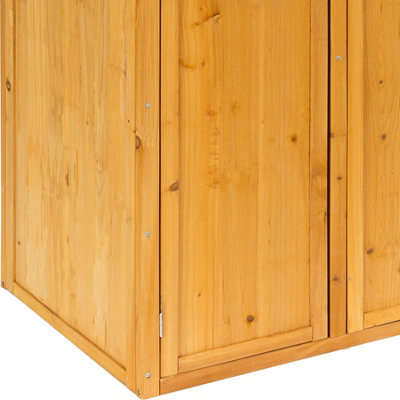 Garden Shed with Pitch Roof - impregnated wood, Bitumen roofing felt ...