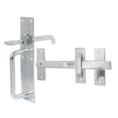 Garden Side Gate Fixing Kit 3x 18" T Hinges Suffolk Latch Brenton Bolt ...