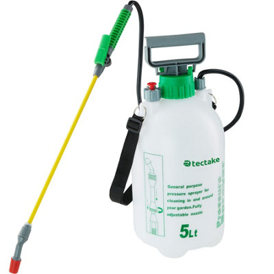 Garden Sprayer - 5 l, with pump lever, level indicator, adjustable ...