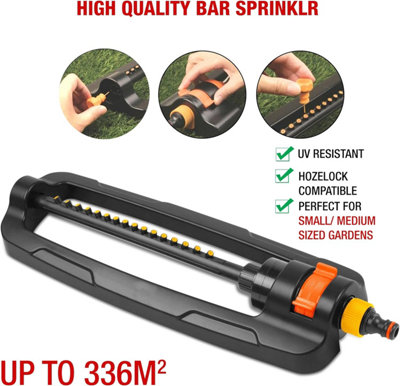 Garden Sprayer Sprinklers for Lawns Garden Bar with 16 Durable Nozzles ...