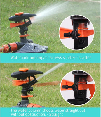 Garden Sprinkler, 360 Degree Adjustable Rotating Garden Sprinkler Head ...