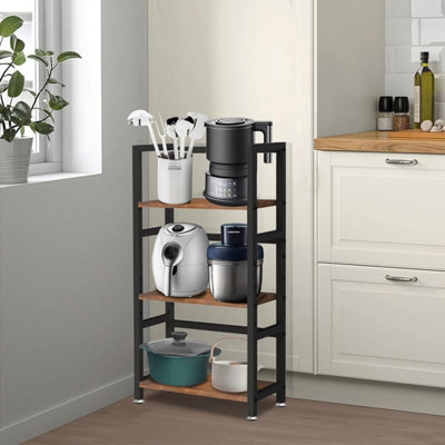 Garden Store Direct 3 Tier Rustic Wood Storage Shelves Multipurpose ...