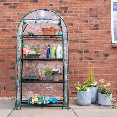 Garden Store Direct 4 Tier Extra Wide Arc With Heavy Duty Cover - Green