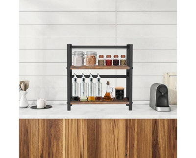 Garden Store Direct Rustic 2 Tier Kitchen Cupboard Organiser