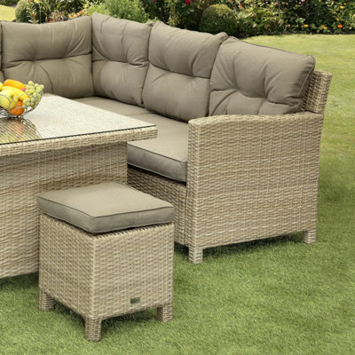 Garden Store Direct Sarasota Mini Modular Corner Dining Set Natural