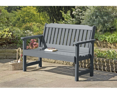Garden Store Direct Wonder-Wood Faux Wood 2 Seat Garden Bench by Hi ...