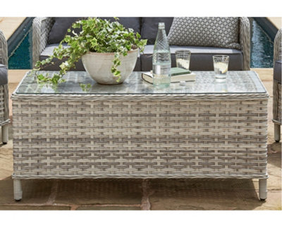 Garden Store Direct Wroxham 4 Seat lounge Set - Aluminium and Rattan