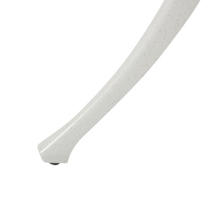 Garden Table Metal White ANCONA