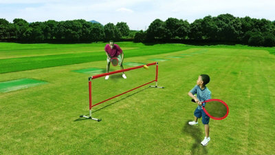 Garden Tennis Starter Play Set Kids Outdoor Fun Game Bat Racket Ball ...