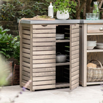 Garden Trading Aldsworth Slatted Shed Tool Storage Unit Potting Table ...