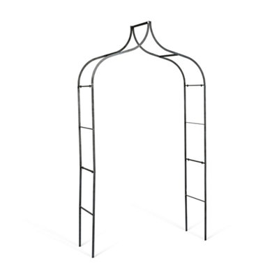 Garden Trading Farringdon Rose Arch Gothic Metal Garden Arch Pergola Plant