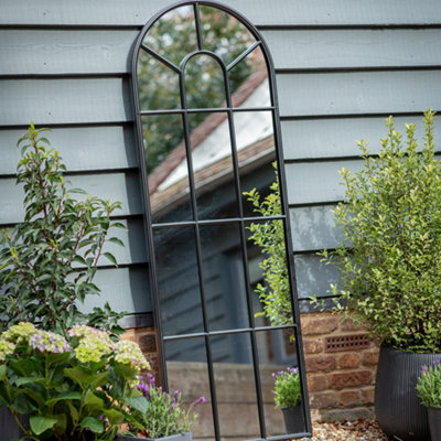 Garden Trading Fulbrook Arched Wall Mirror Indoor Outdoor 170 x 60cm ...