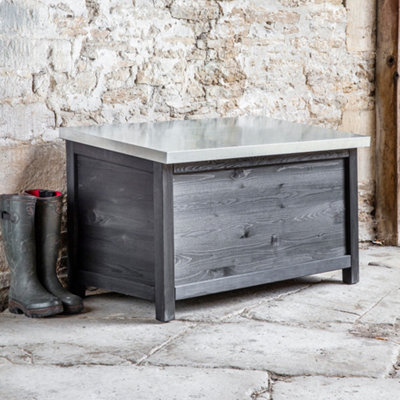 Garden Trading Moreton Wooden Outdoor Garden Tool Storage Chest Box ...