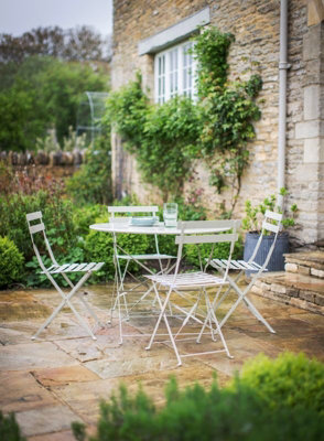 Garden Trading Rive Droite Outdoor Patio 4 Seater Bistro Table Chairs ...