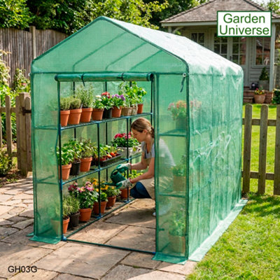 Garden Universe Greenhouse 140gm/m2 UV Protected Green PE Cover 12 ...