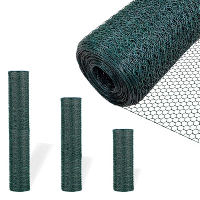 Garden Universe PVC Coated Chicken Wire H 120cm x L 25m 25mm Hole Size ...