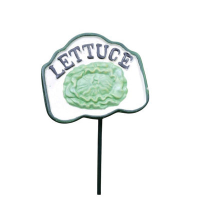 Garden Vegetable Sign Marker - Lettuce