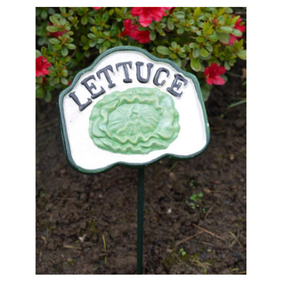 Garden Vegetable Sign Marker - Lettuce