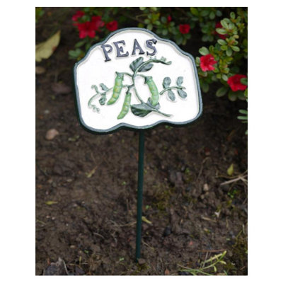 Garden Vegetable Sign Marker - Peas