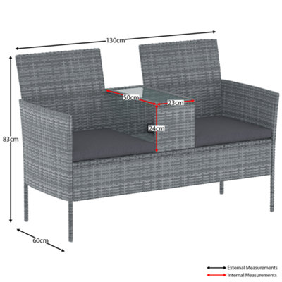 B&q garden love seat store