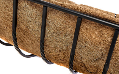 Garden Wall Basket Trough Planters Heavy Duty (W)1200mm Set of 2