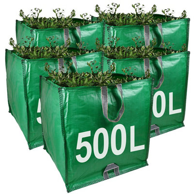 Garden Waste Bags - 500 Litre - 5 Sacks - PREMIUM GRADE - Industrial ...